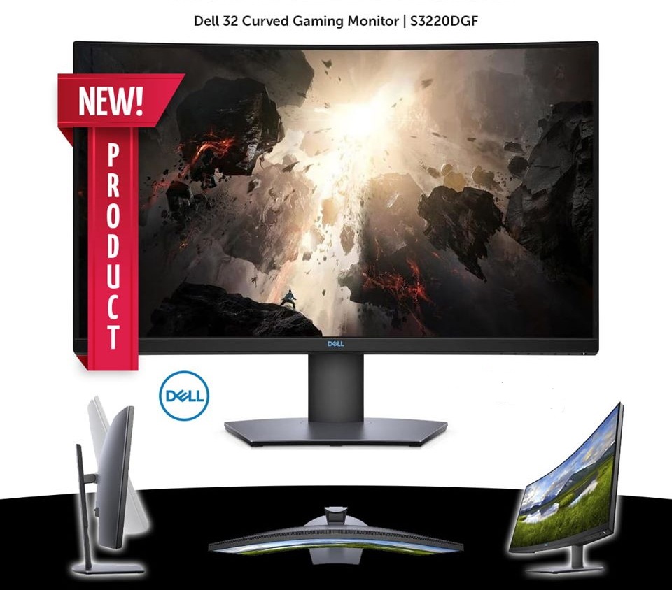Dell S3220DGF 32 165hz Curved WQHD VA LED Monitor FreeSync2 with HDR ...