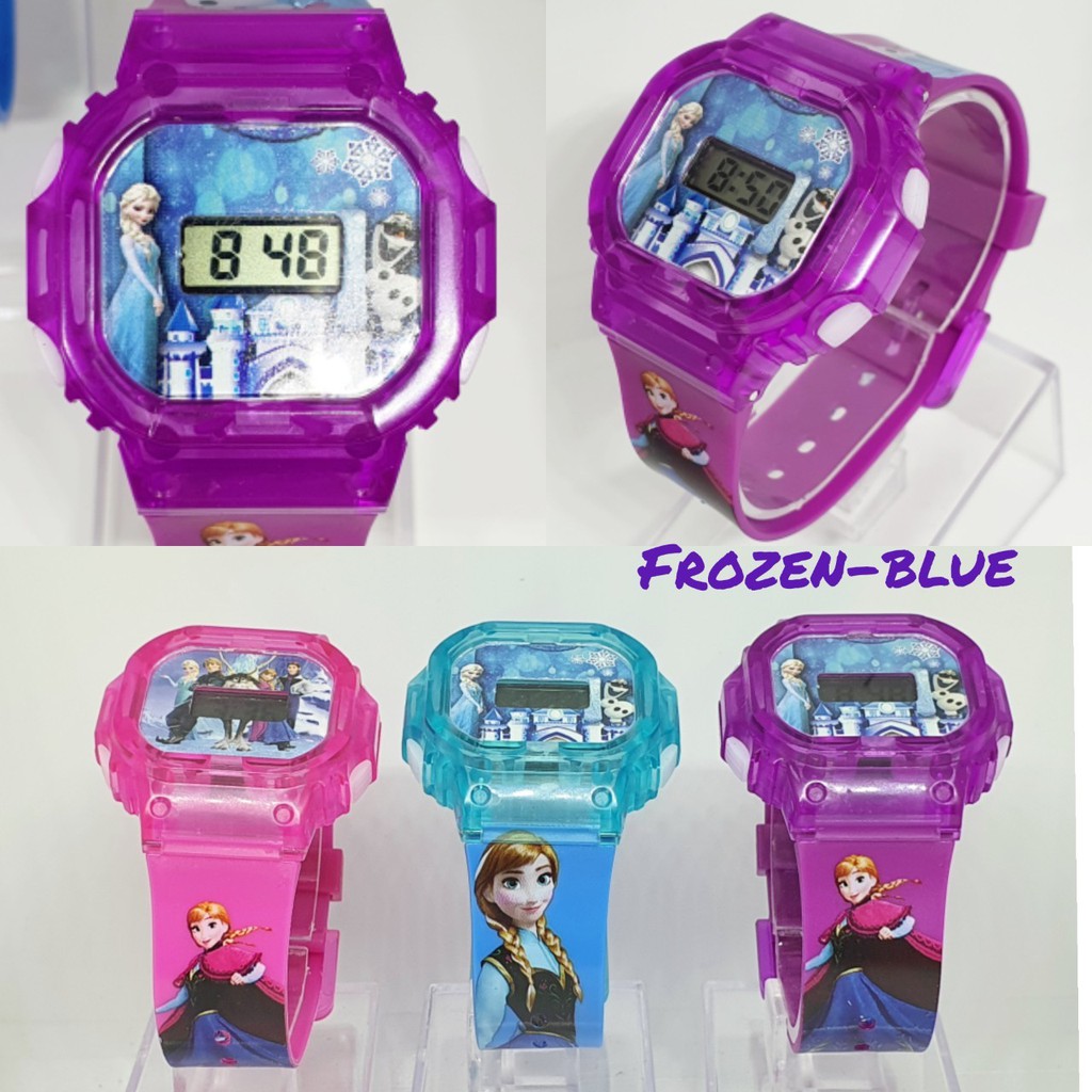 ♤(พร้อมส่ง) นาฬิกาเด็ก มีเสียง+มีไฟ จอแสดงผลLED ระบบดิจิตอล นาฬิกา ...