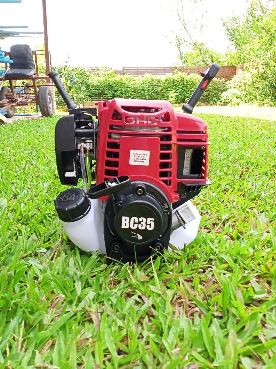 02981 เครื่องตัดหญ้าสะพายบ่า 4 จังหวะ รุ่น BC35 ใช้งานง่าย ยี่ห้อ Taka เครื่องยนต์4จังหวะ ไม่ ...