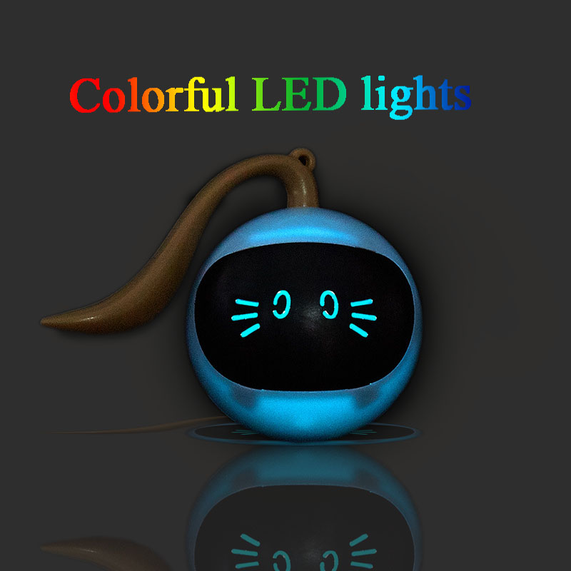 Pet Cat Smart Rotation Ball Toy Cat Interactive Magic Spin Ball Toy ...