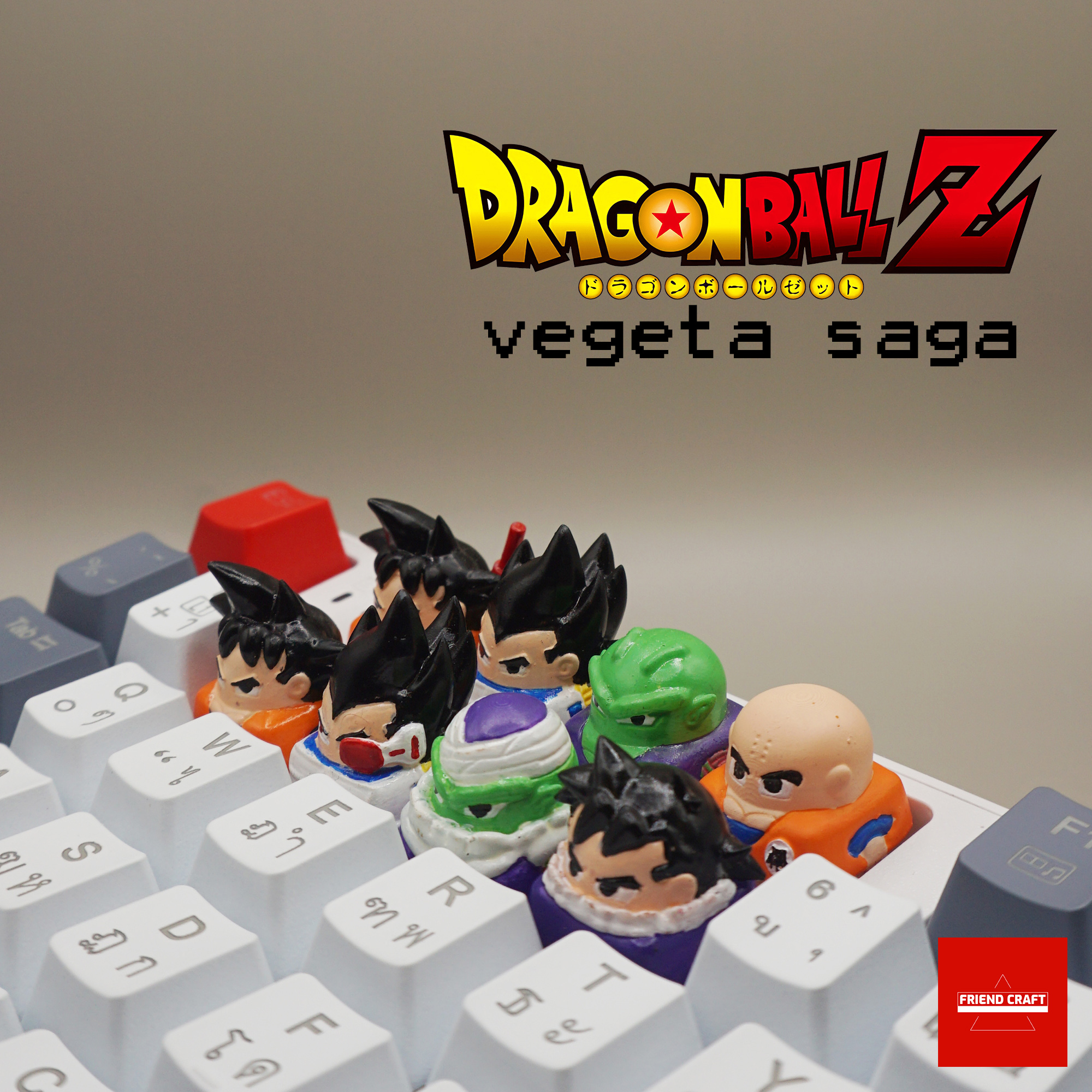 Keycaps คีย์แคป Set Dragonball Z ภาค เบจิต้า งาน Handmade Keycap ...