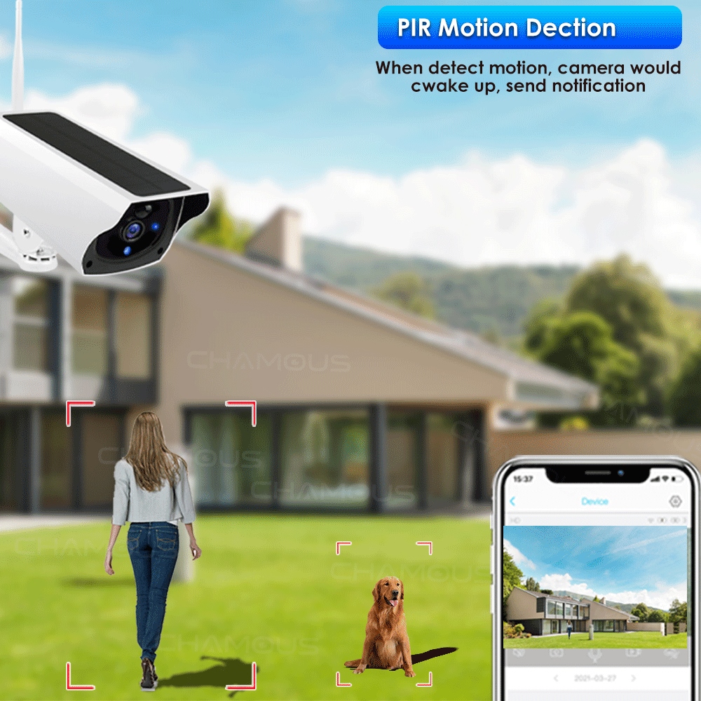 Wireless Outdoor IP Camera WiFi 1080P Home Security Camera Battery ...