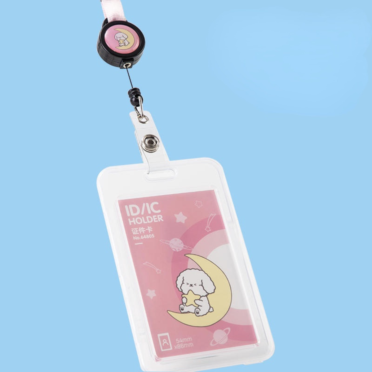 ที่ใส่บัตรแนวตั้งพร้อมสายคล้องบัตร Deli 64805 Name Badge ซองใส่บัตร ...