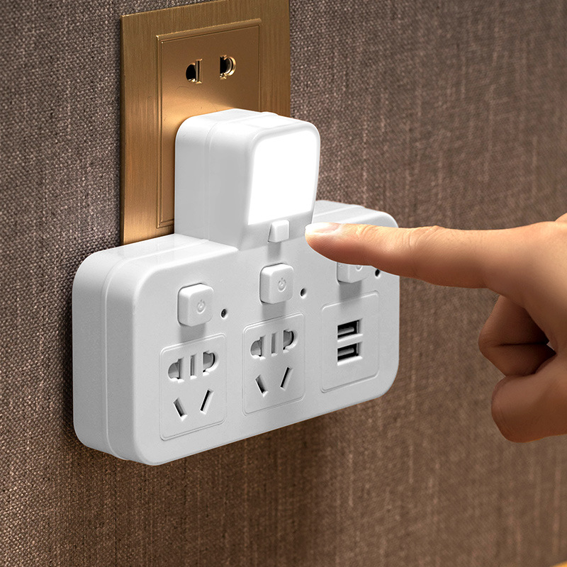 2 เต้ารับ Dual USB Wall Adapter Plug, Multifunctional converter ...