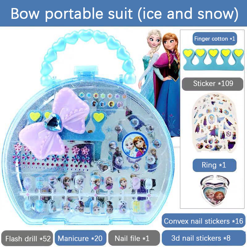 Frozen2 Elsa Anna Children Cosmetics Princess Makeup Box Fashion Nail ...