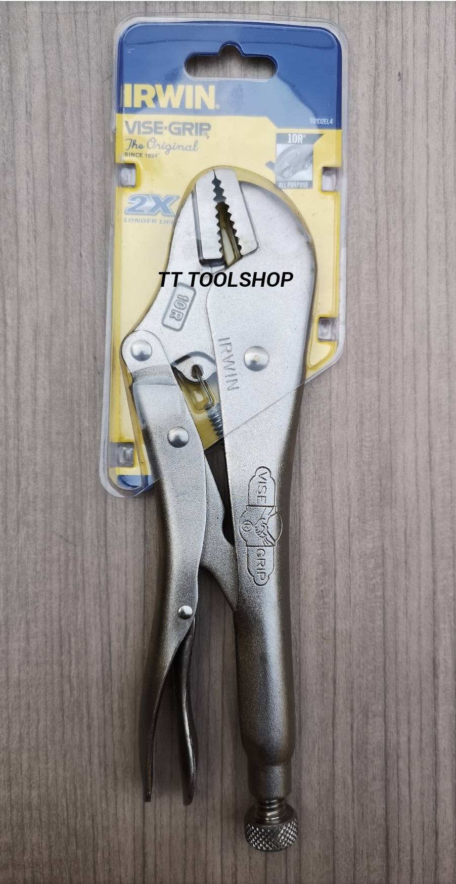 VISE GRIP คีมล๊อคไวส์กริ๊ป ปากตรง ขนาด 10 นิ้ว IRWIN Locking Piler รุ่น VISEGRIP-10R ของแท้ ส่ง ...