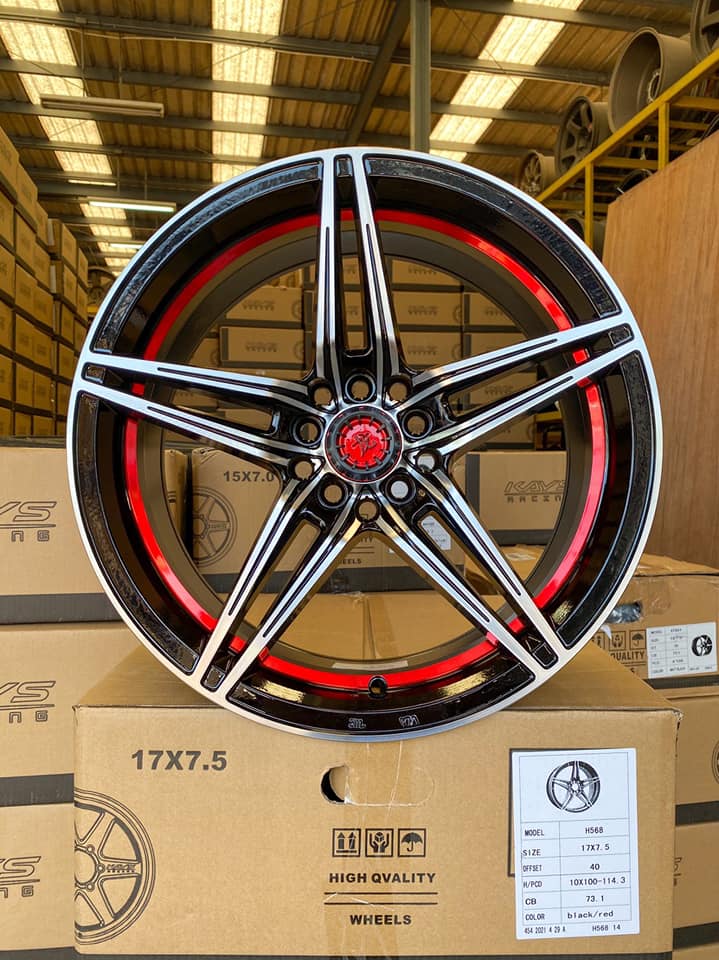 ล้อแม็กใหม่ - ก้านดาว - ขอบ17 ( 17 x4 รู100/114.3 ) งานKAYS - หน้ากว้าง ...