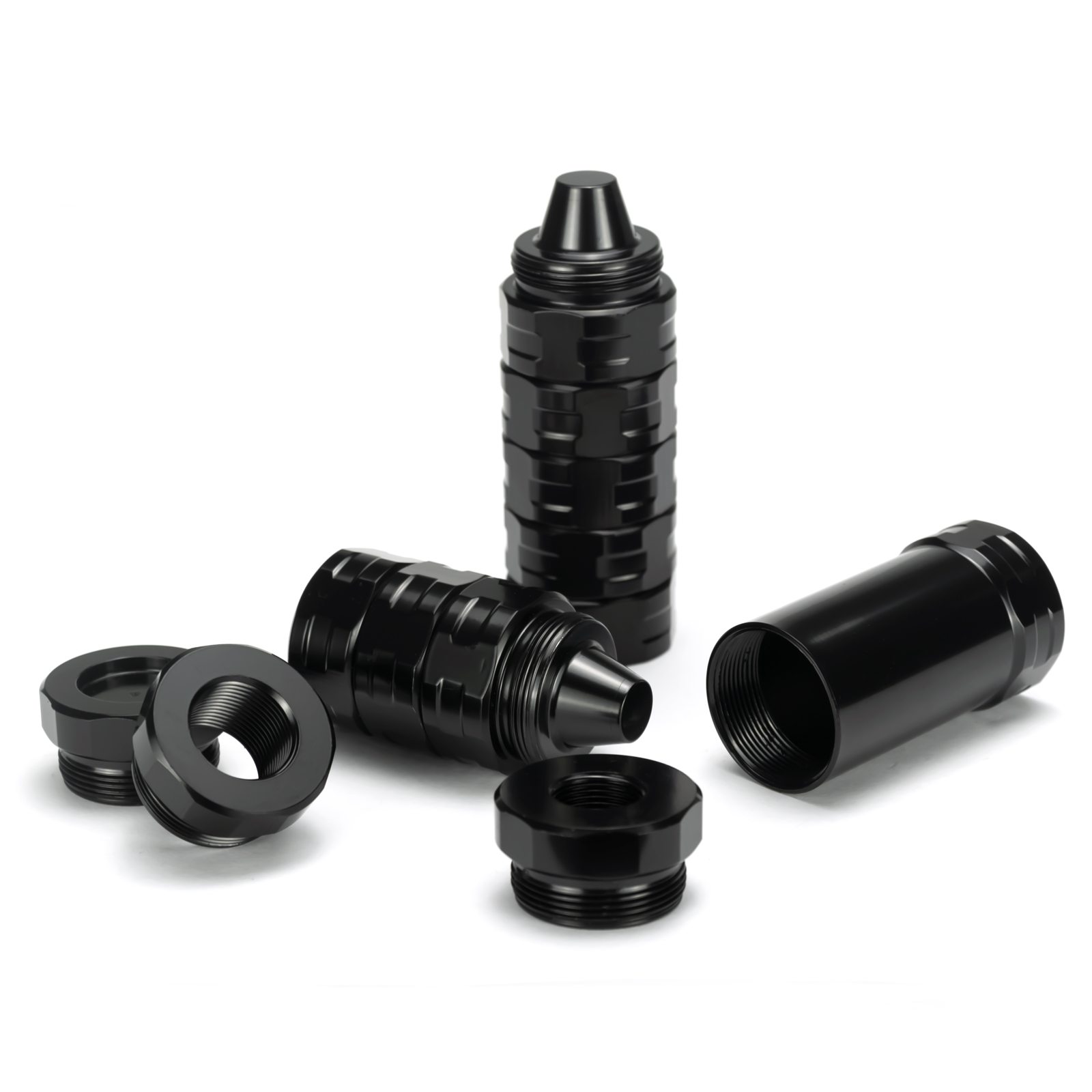 6.5''L 1.1''OD Mini 304 Stainless Steel 5/8x24 and 1/2x28 Modular ...