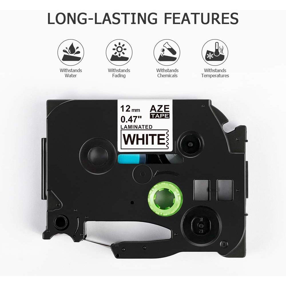 1PK TZe221 421 tze label tape Compatible Brother PTouch label printer ...