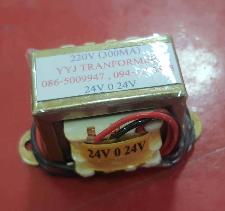 หม้อแปลง INPUT 220V OUTPUT 24V 0 24V (300MA) - MixASale