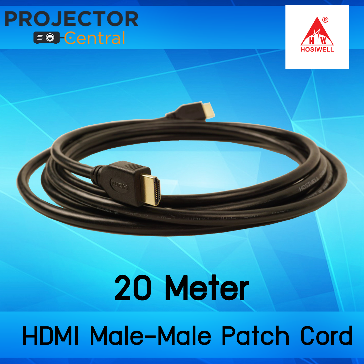 Hosiwell Premium High Speed HDMI Patch Cord (HDMI 2.0) HDMI Male-Male Patch Cord [20m] | Lazada ...