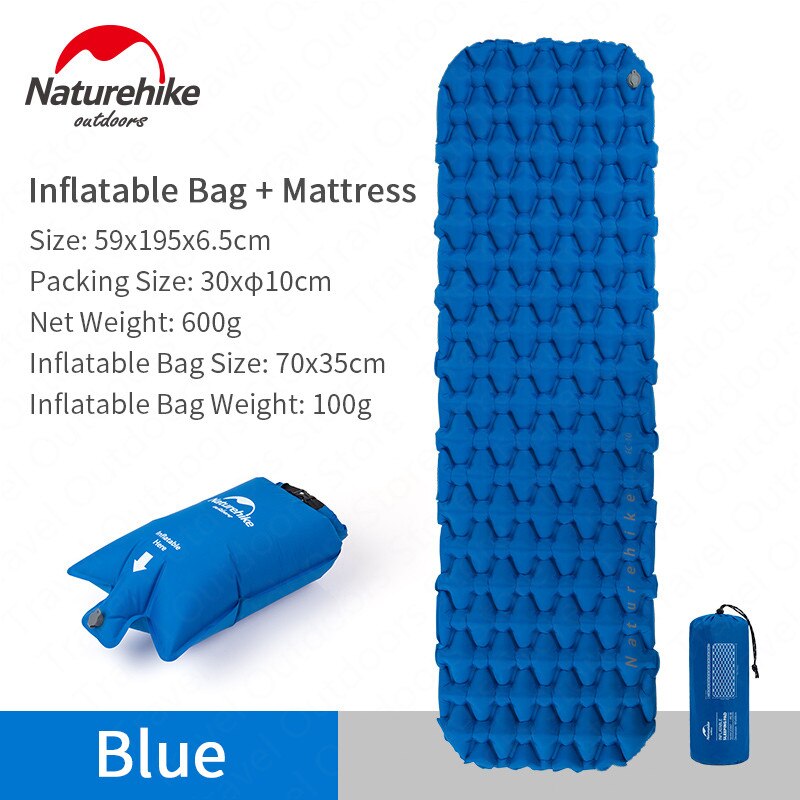 Naturehike Sleeping Inflatable Mattress With Air Bag Ultralight Camping ...