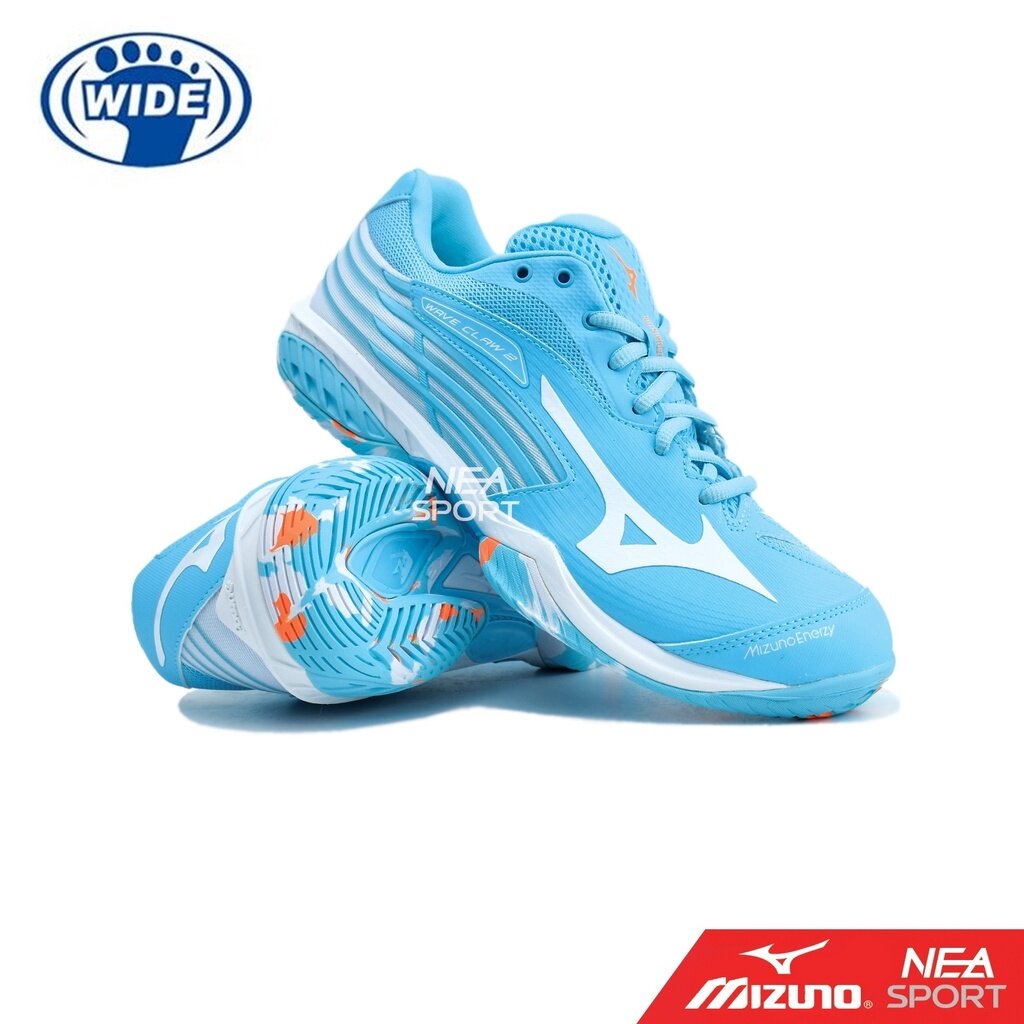 ลิขสิทธิ์แท้ MIZUNO Badminton WAVE FANG 2 รองเท้าแบตมินตัน หน้ากว้าง ...