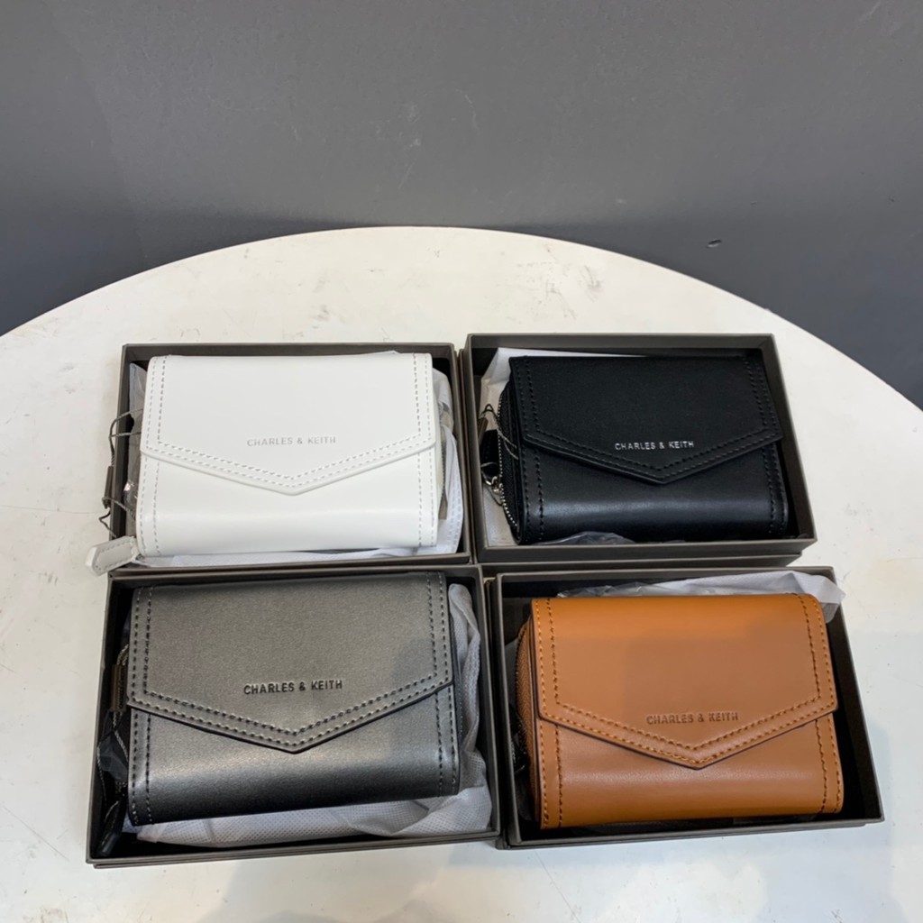 【ของแท้ 100%】Charles And Keith Ck6-10770427 กระเป๋าสตางค์แบบพับได้ Ckkb ...