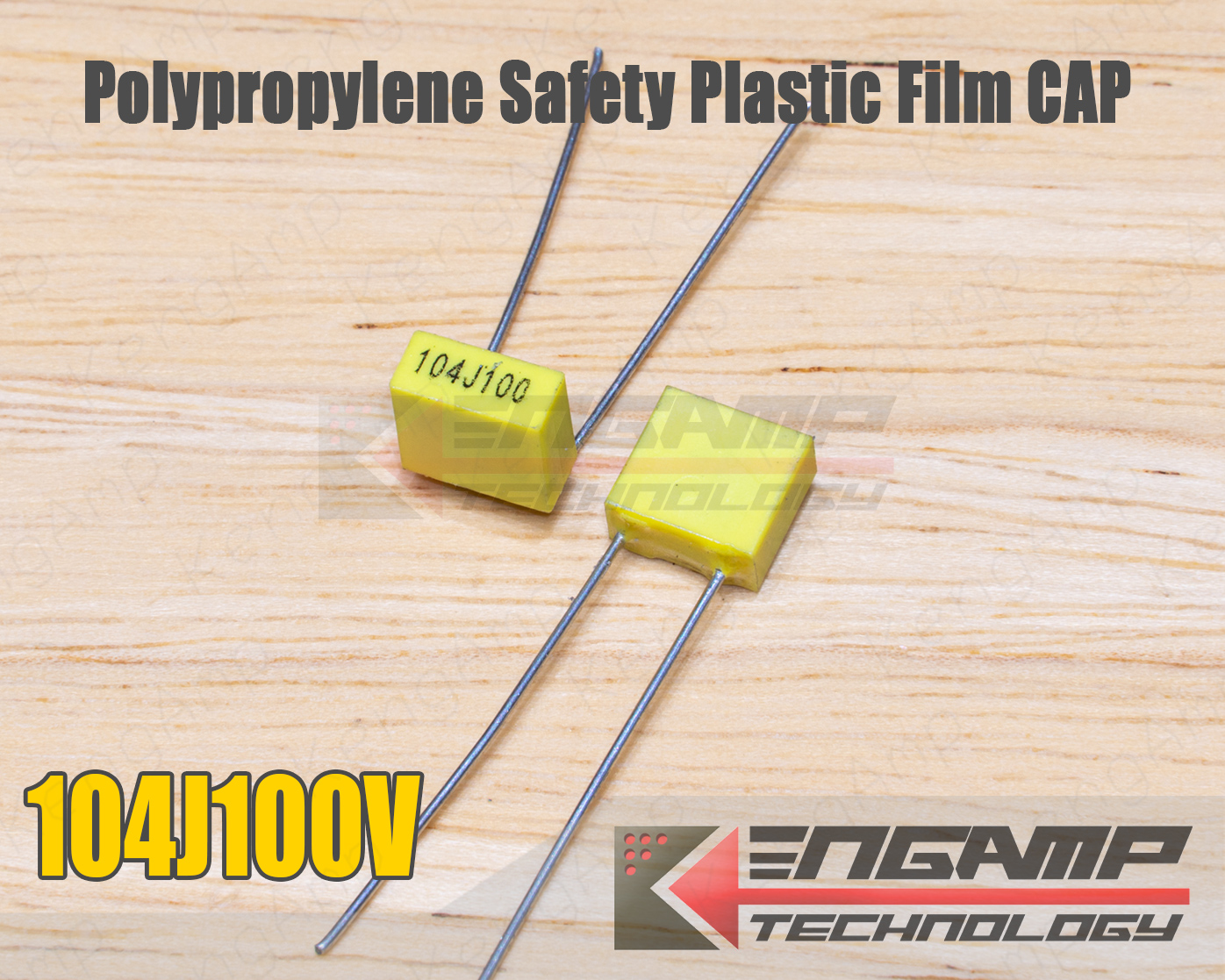 (10ตัว) [F-CAP] Polypropylene Safety Plastic Film CAPACITOR 105J 104J ...