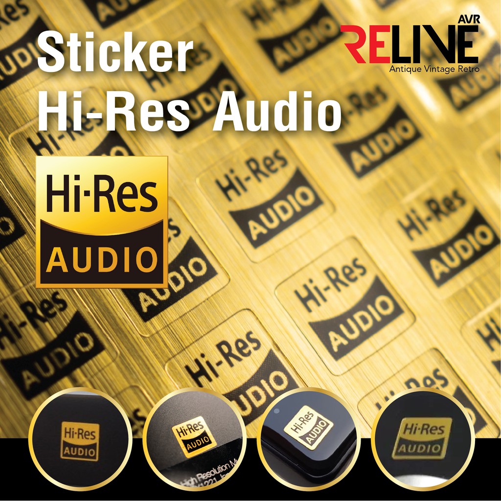 สติ๊กเกอร์ Hi-Res Audio Sticker Hi RES Audio - iy0H3frh - ThaiPick