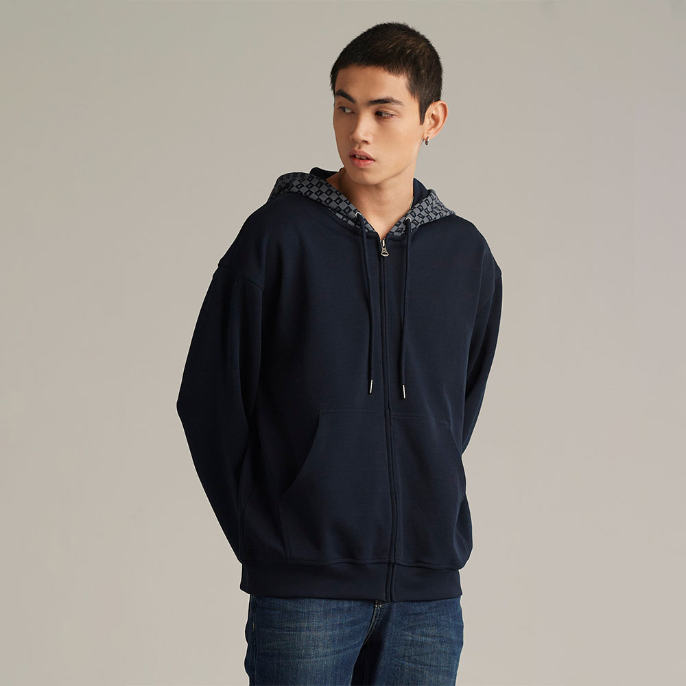 Mc Jeans เสื้อกันหนาว ฮู้ดดี้ Unisex สีกรมท่า MJHP181 - Mc Jeans - ThaiPick