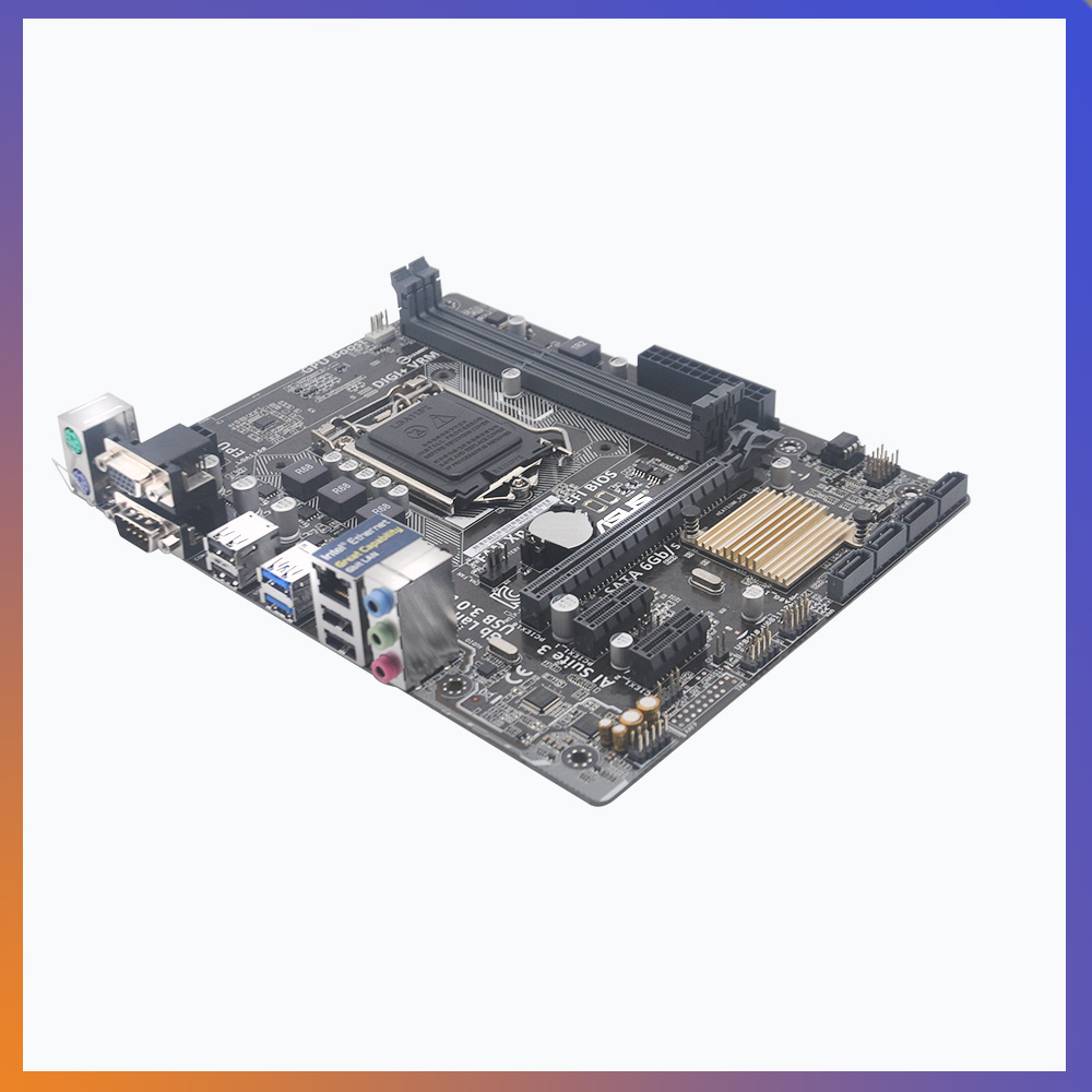 Asus H81m-e R2.0 เมนบอร์ดเดสก์ท็อป H81 ซ็อกเก็ต Lga 1150 I3 I5 I7 Ddr3 16g Micro-atx Uefi Bios ...
