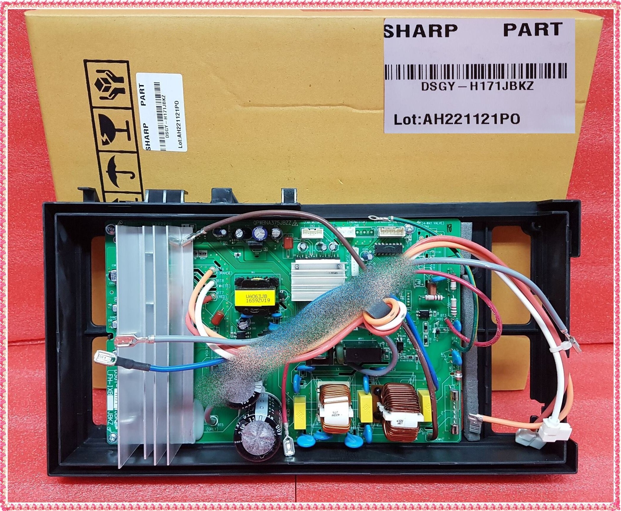 อะไหล่แท้ศูนย์/แผงบอร์ดคอยล์ร้อนแอร์ชาร์ป/SHARP/CONTROL BOARD/รุ่น AU-PHX13/DSGY-H171JBKZ ...