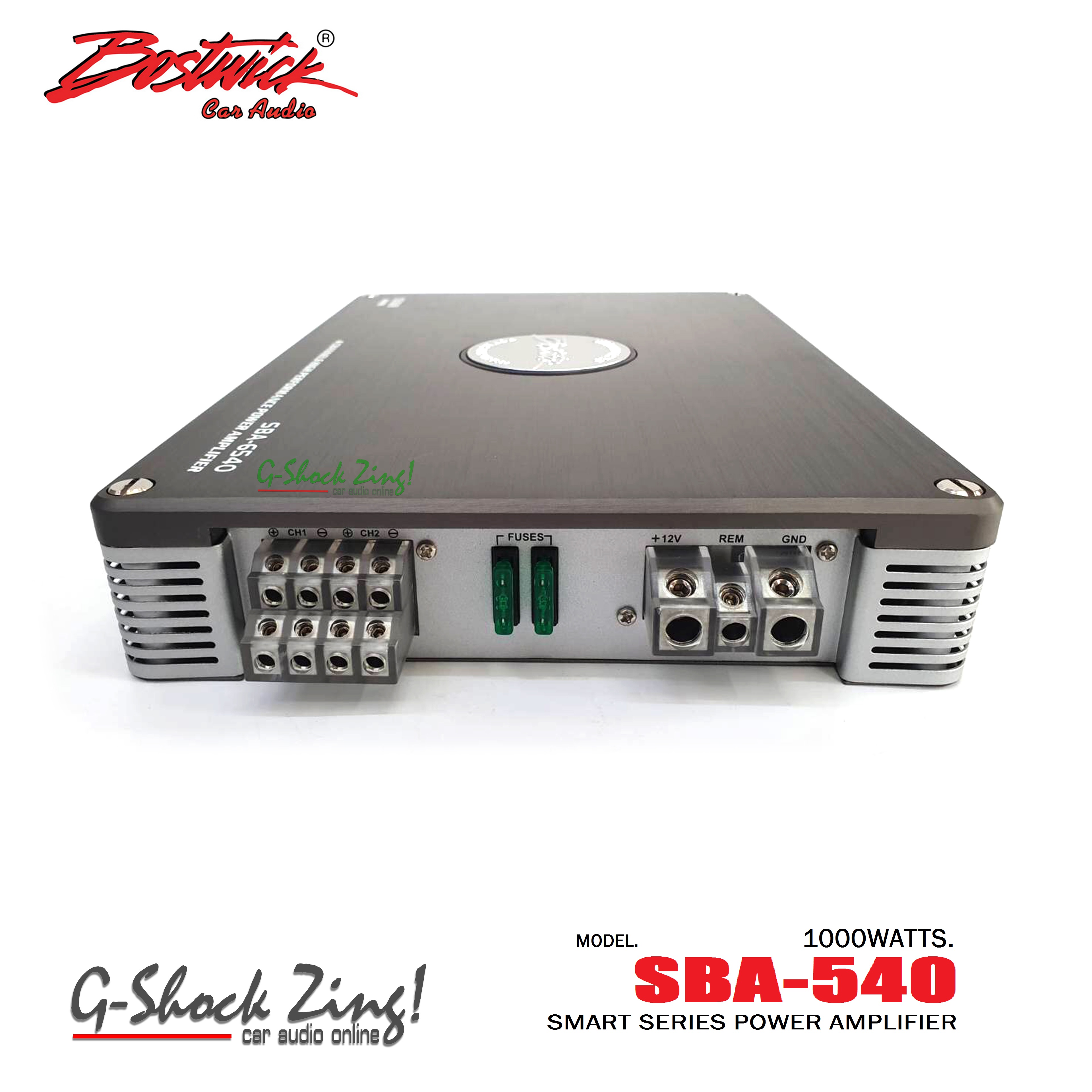 BOSTWICK เครื่องเสียงรถยนต์/เพาเวอร์แอมป์ 4Channel สำหรับขับลำโพงเสียง ...