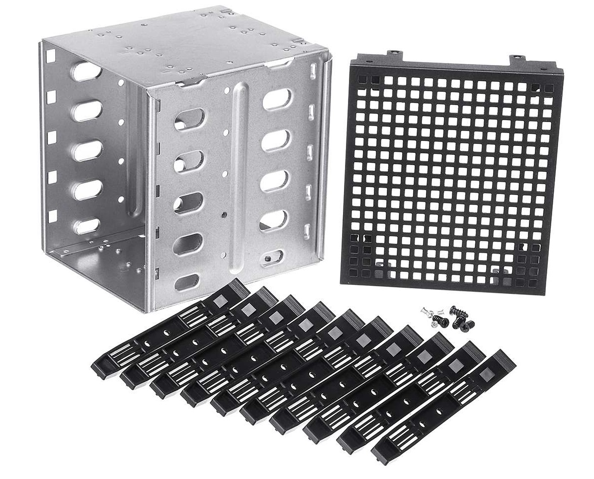 ถาดใส่ HDD 3.5 inch x 5 ตัว HDD Cage NAS Tray Rack Bay Caddy Hard Drive ...