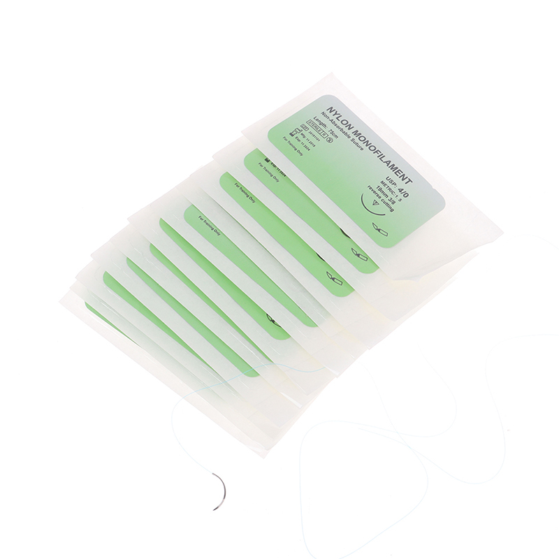 Fashionday 12Pcs/set Nylon Monofilament Medical Thread With Needle ...