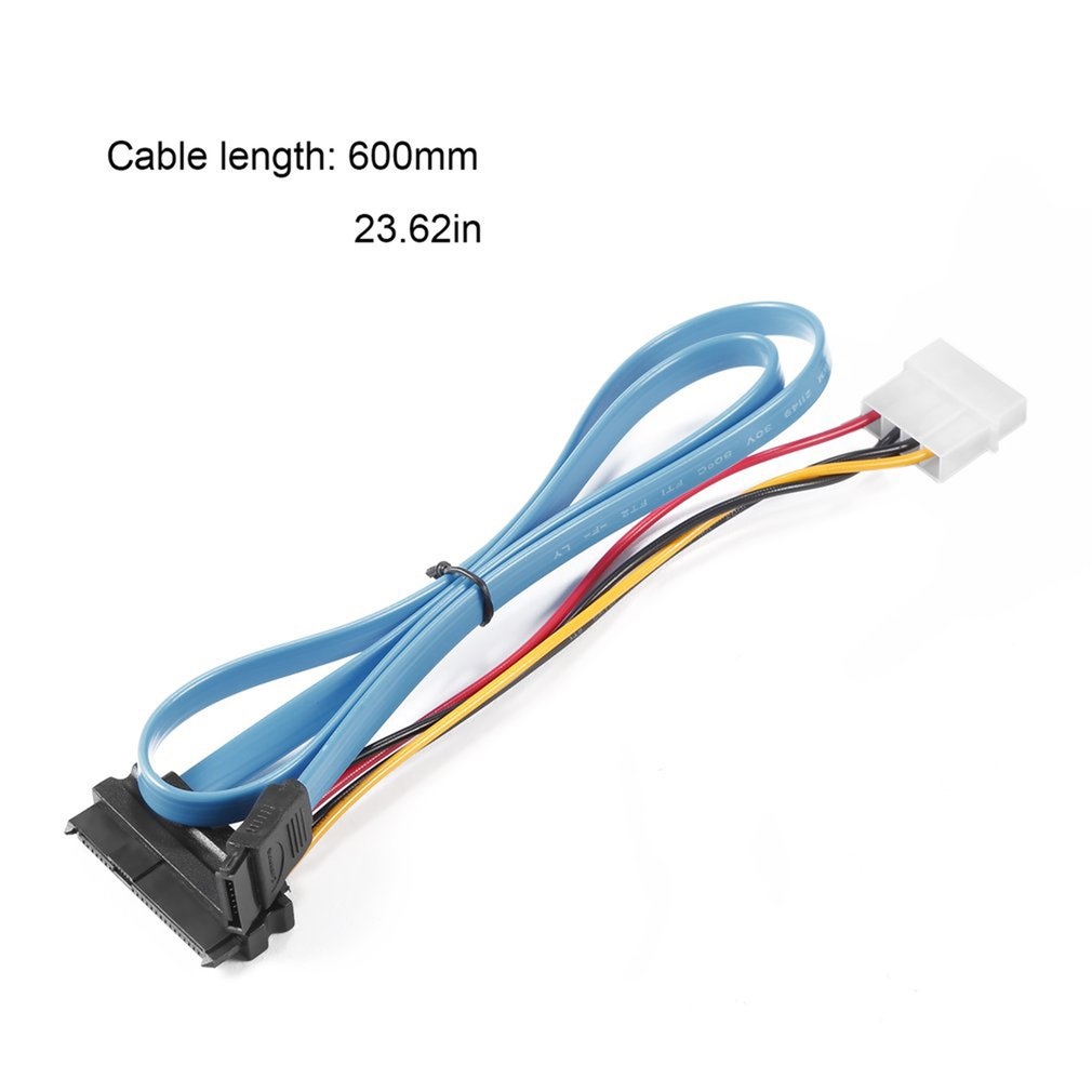 7 Pin SATA Serial ATA to SAS 29 Pin amp; 4 Pin Cable Male Connector ...