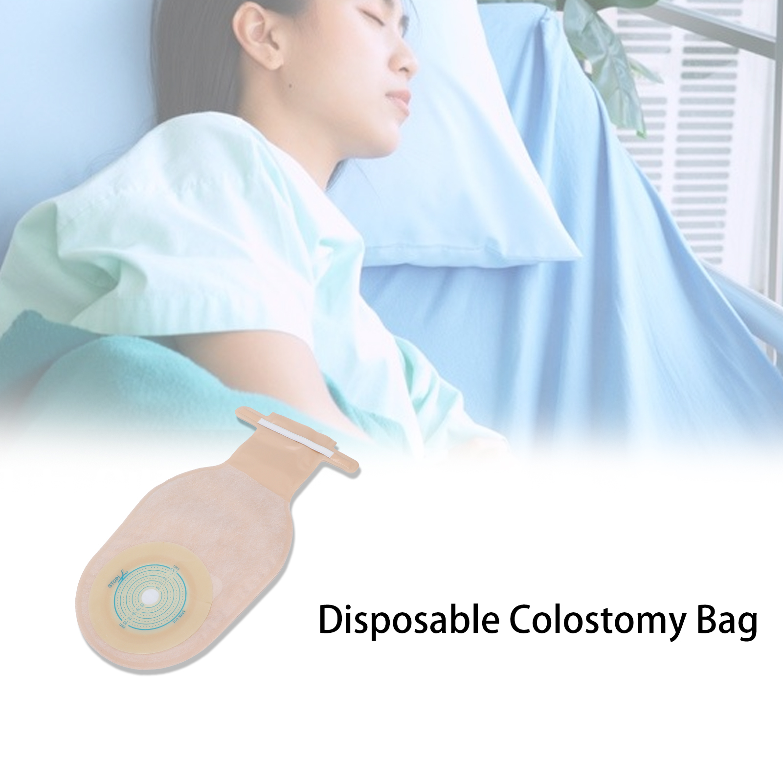 【จัดส่งฟรี】10pcs One‑Piece Disposable Ostomy Bag Colostomy Bags Ostomy ...