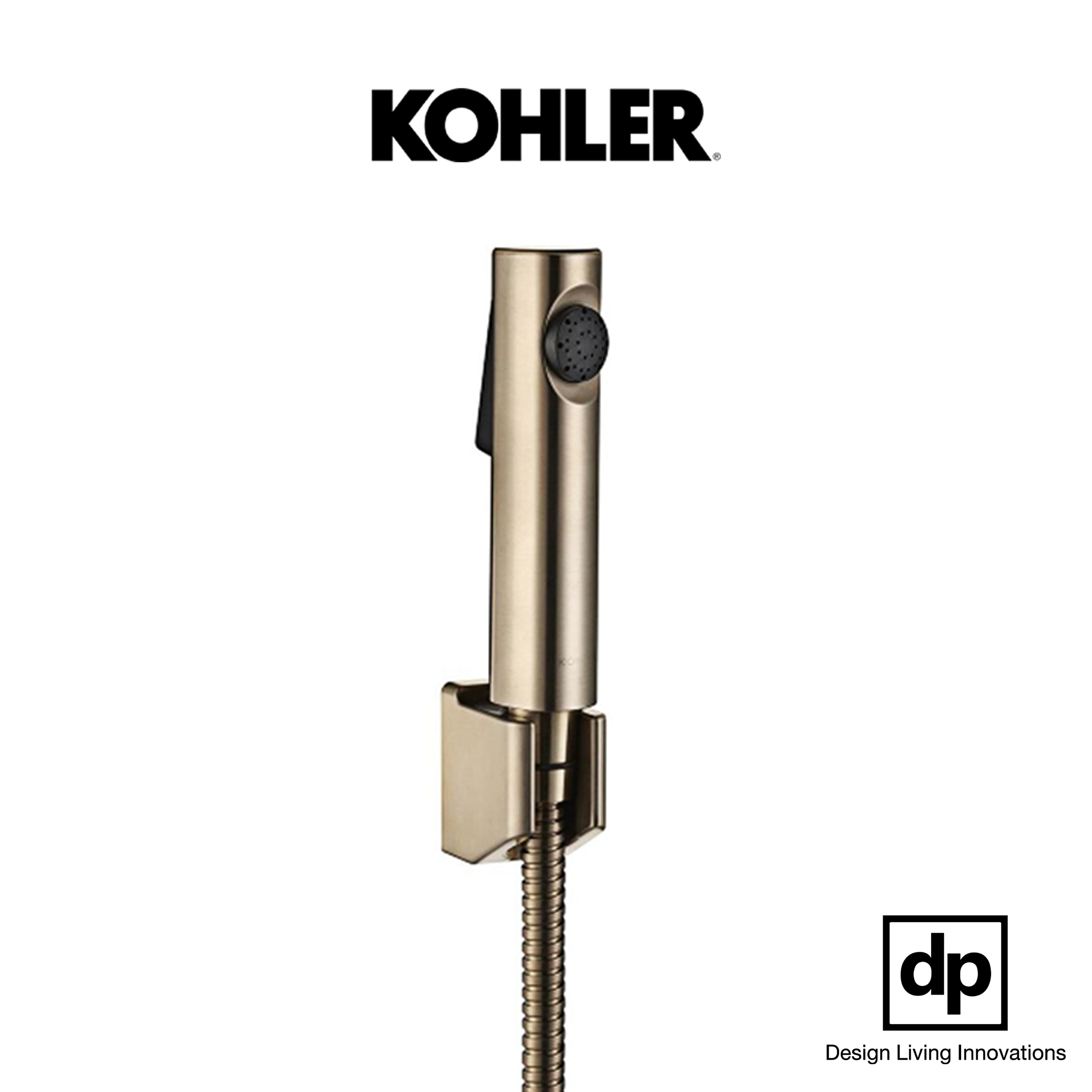 KOHLER CUFF K-98100X-BV HYGIENE SPRAY WITH HOSE AND FIXED WALL BRACKET ...