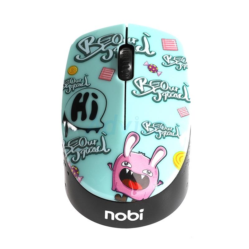 Wireless Optical Mouse NOBI (NM-68) White Mouse เมาส์สำหรับคอมพิวเตอร์ ...