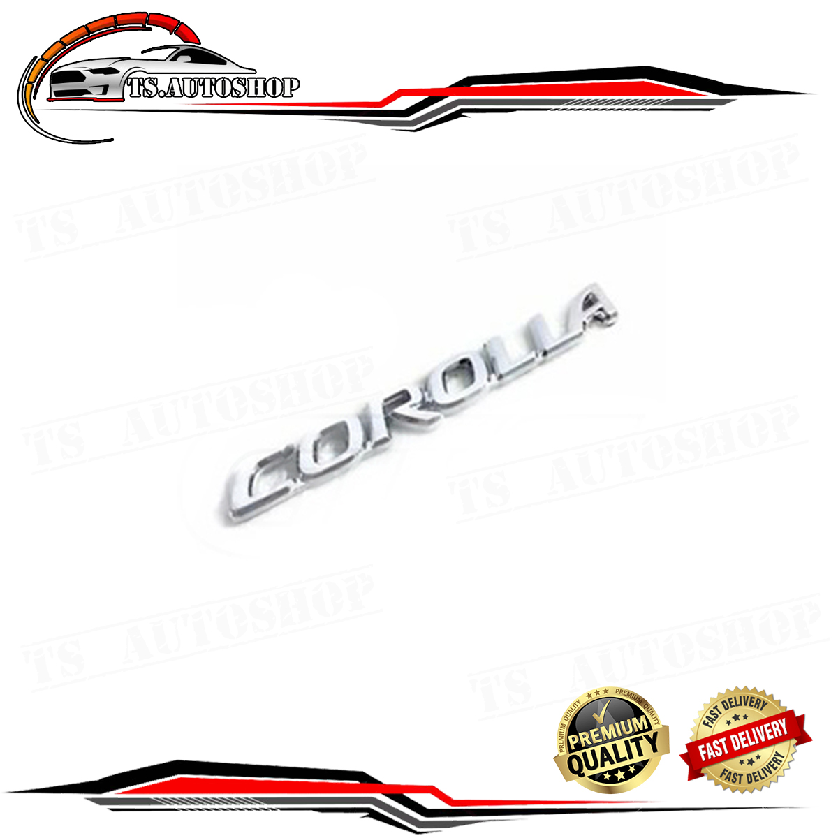โลโก้ COROLLA logo COROLLA ชุปโครเมี่ยม ใส่ Altis แอลติส โตโยต้า TOYOTA ...