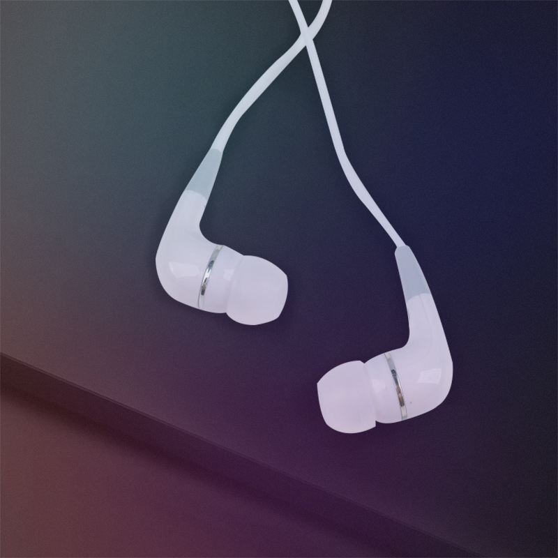 HHK345 Black round wire earphones mobile computer MP3 music earphone 3 ...