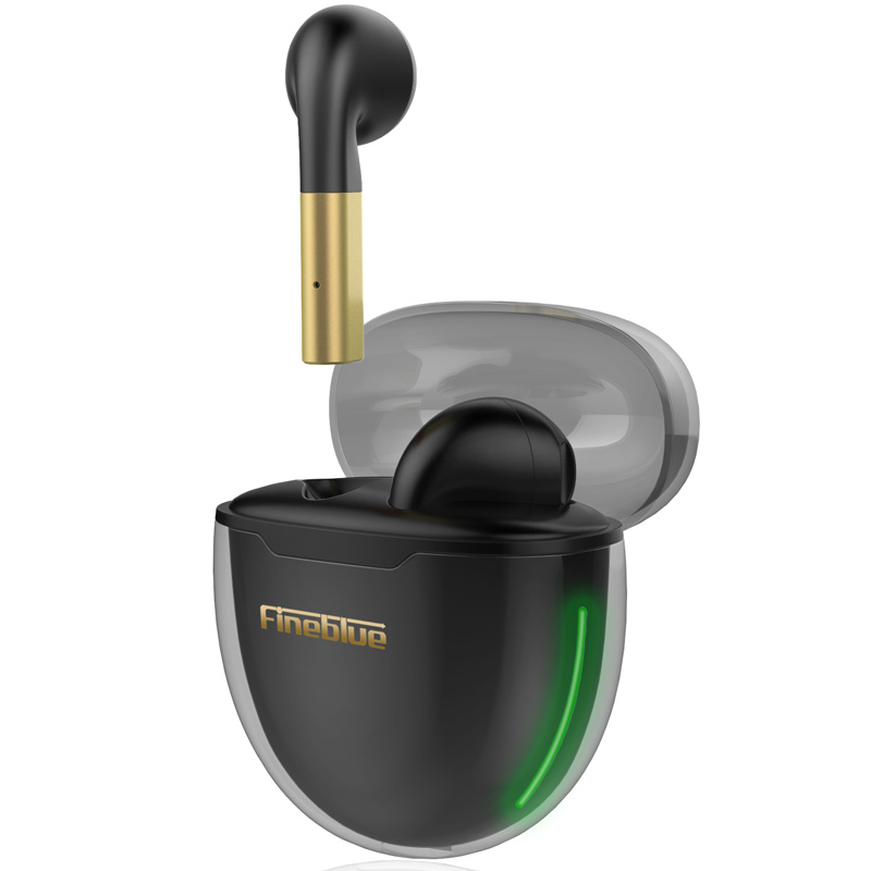 หูฟังบลูทูธไร้สายTWSรุ่น Fineblue F-22 Pro,หูฟังเอียร์บัดทรงสปอร์ตกัน ...