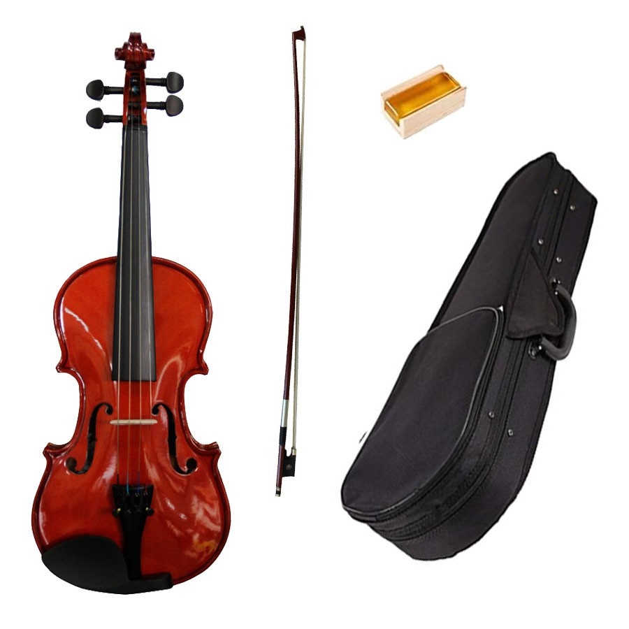 New 2023 Violin ไวโอลิน รุ่น MV 012W ไม้โซลิดSpruce ขนาด 14 34 44 ให้เลือก ฟรีคันชัก ยางสน ...