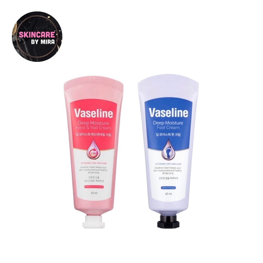Vaseline Deep Moisture Hand and Nail Foot Cream 60 ml ครีมบำรุงมือ เท้า ...