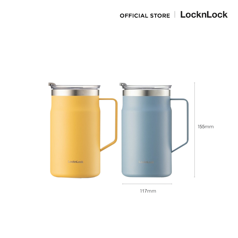 LocknLock แก้วน้ำเก็บอุณหภูมิ Metro Mug ความจุ 600 ml. รุ่น LHC4282 - Y ...