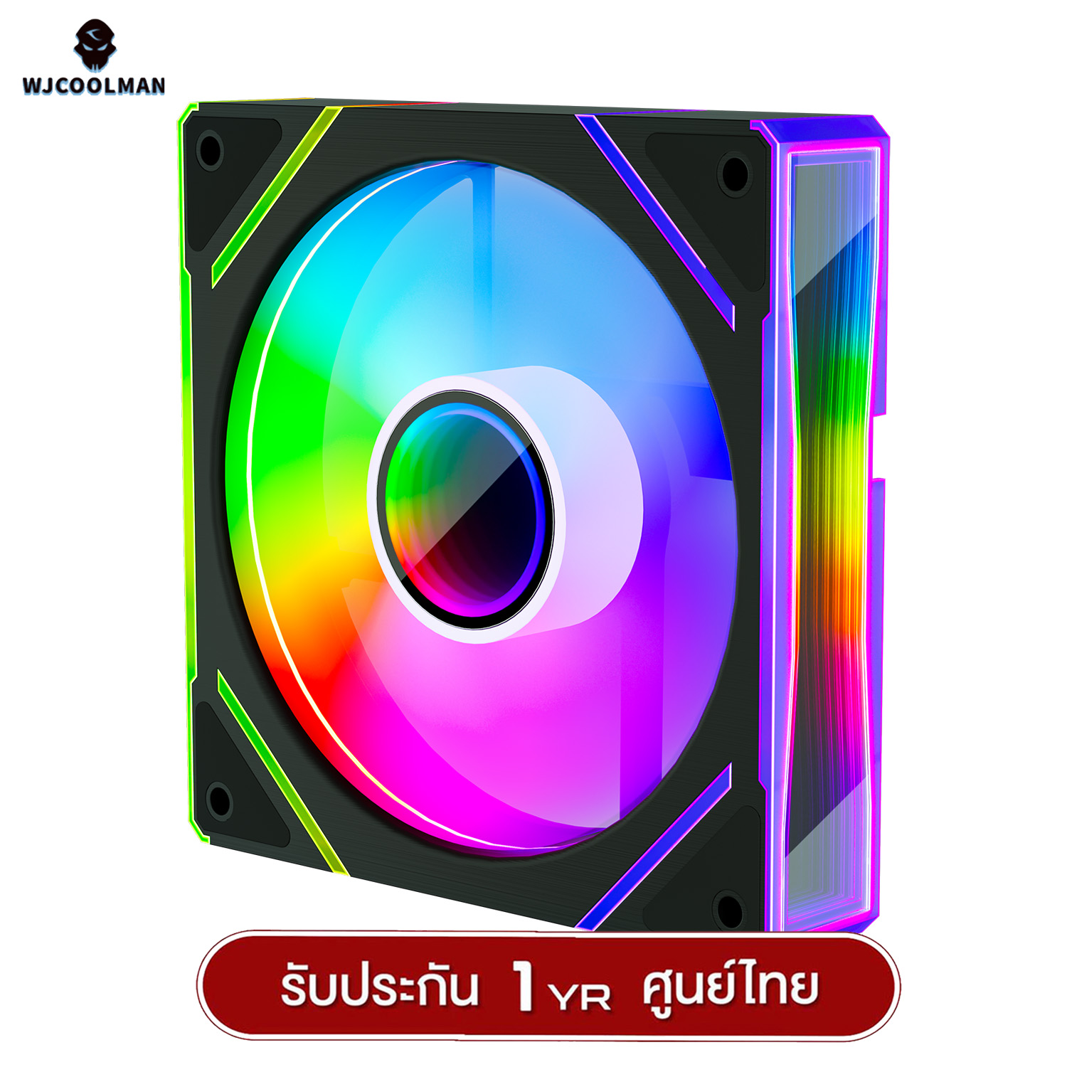 พัดลมระบายความร้อน WJCOOLMAN Mirror 6 Plus ARGB Side View 12CM Cooling ...