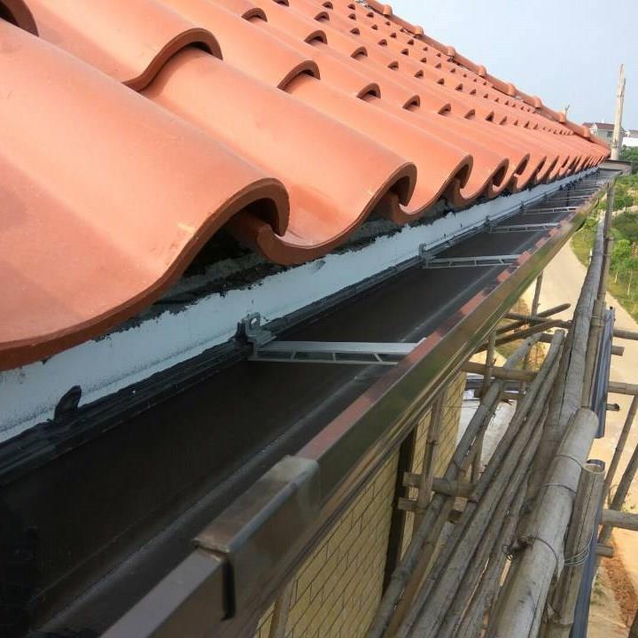 [COD] 6.5 inches 2.0mm gutter eaves rain villa aluminum alloy rainwater ...