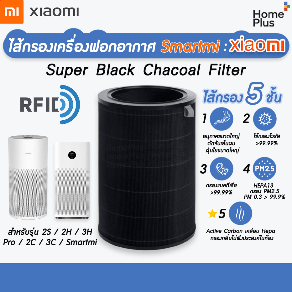 ไส้กรองอากาศ RFID Xiaomi Mi Air Purifier Filter รุ่น 1, 2 , 2S , 2H ...