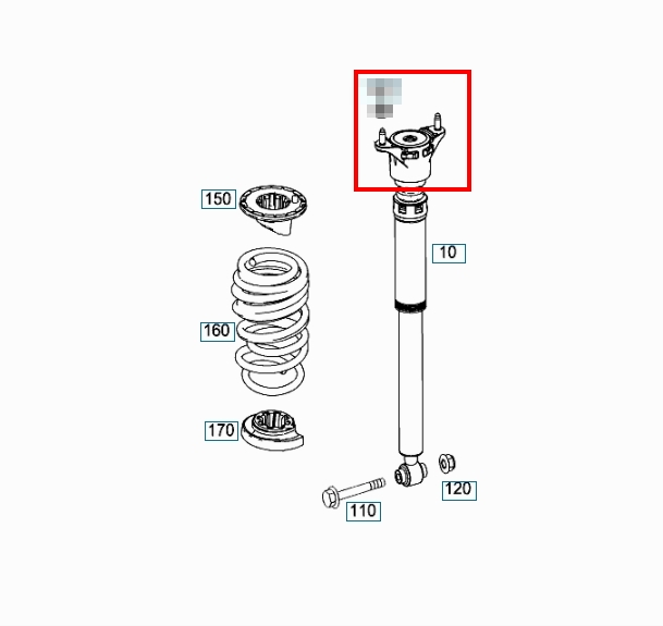 BENZ เบ้าโช๊คอัพหลัง Mercedes-Benz W246, W242 เมอร์เซเดส-เบนซ์ B-Class ...
