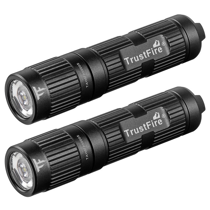 2X Trustfire Mini3 Edc Pocket Flashlight Waterproof LED Torch Use 10440 ...