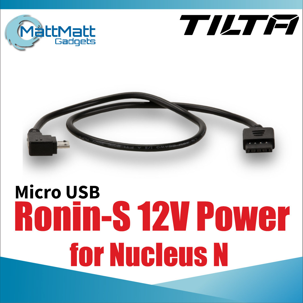 Tilta Nucleus-Nano Motor Micro USB to Ronin-S 12V Power Cable - Matt ...