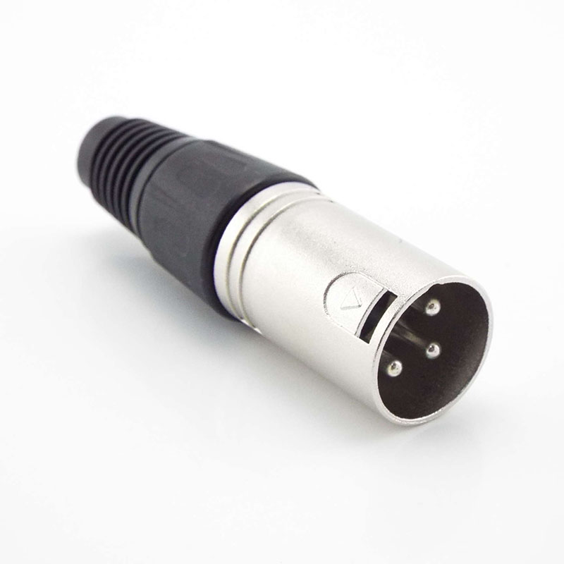 3 Pin 4 pin Core XLR power Connector Adapter Male Female Audio Cable ...