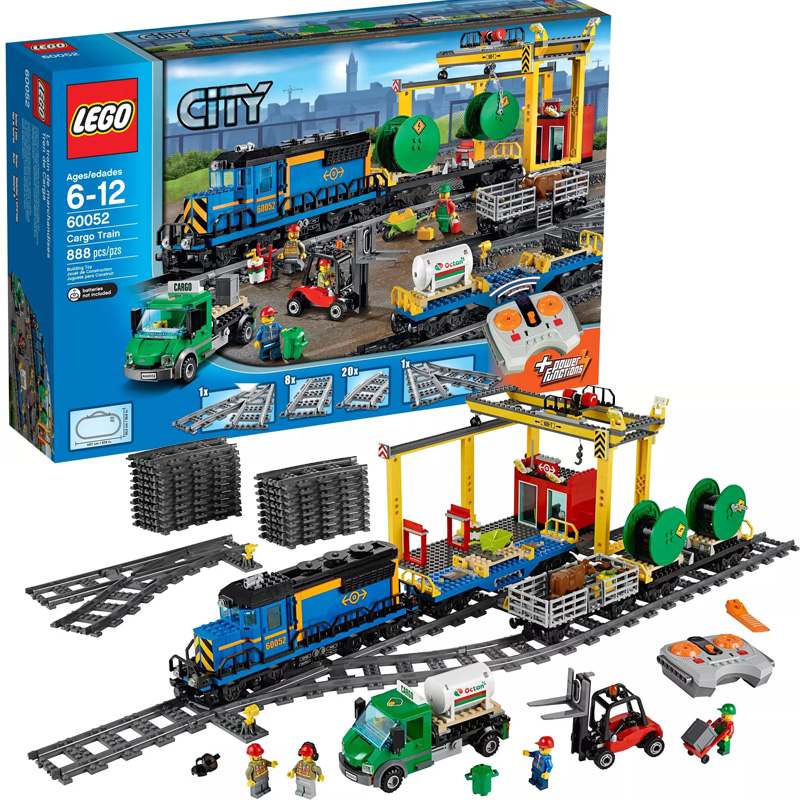LEGO LEGO City Series Freight Train Train Electric Remote Control Cargo ...