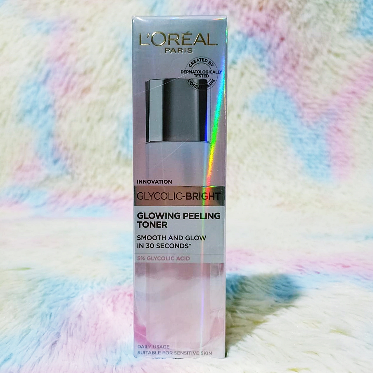แท้ ฉลากไทย 128ml LOreal Paris Glycolic-Bright Glowing Peeling Toner ...