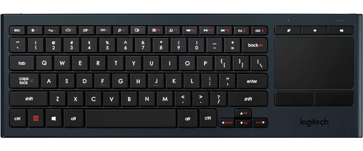Logitech K830 Illuminated Living-Room Keyboard with Built-in Touchpad ...