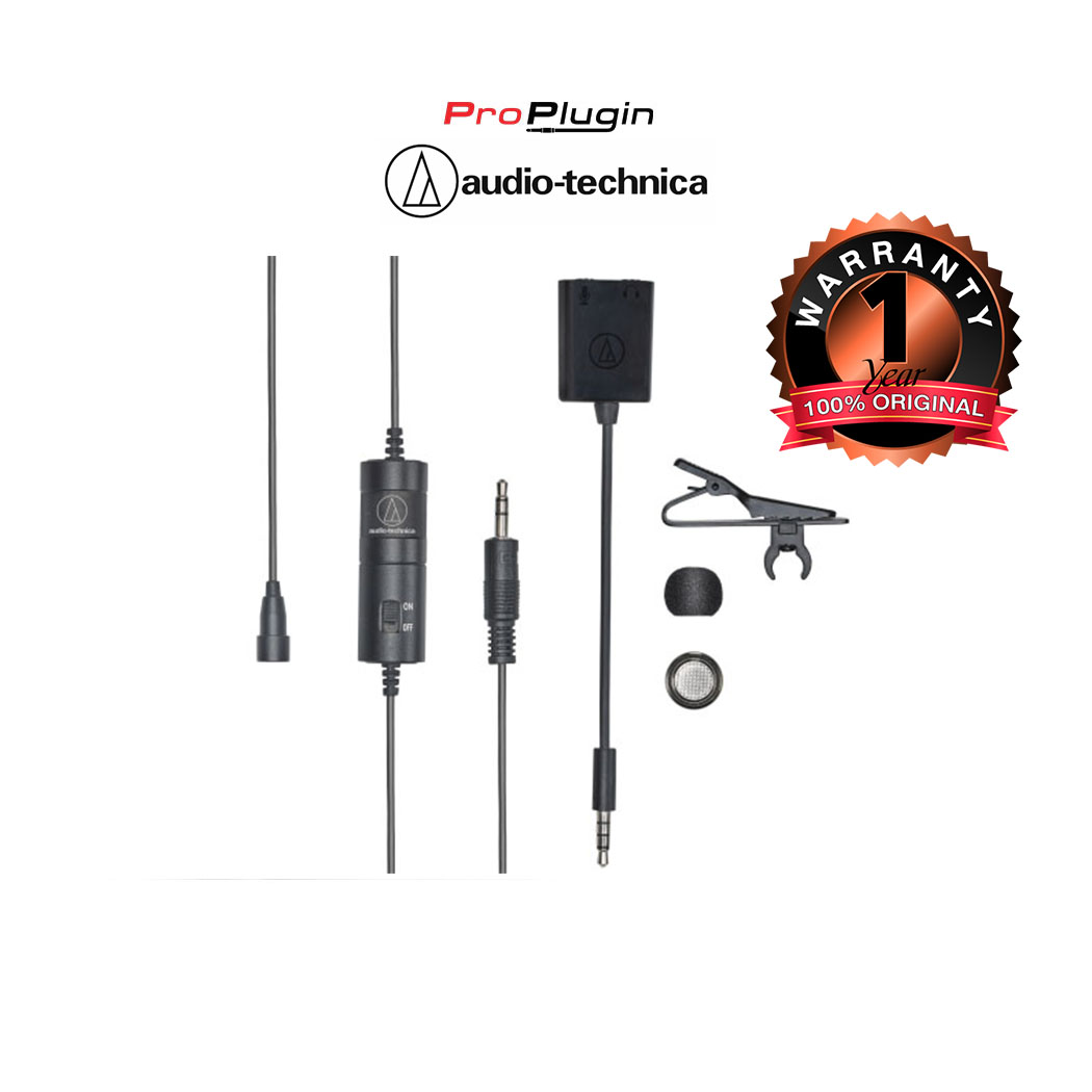 Audio-Technica ATR-3350xis ไมโครโฟนแบบหนีบปกเสื้อ ใช้งานกันกล้อง และ Smartphone (ProPlugin ...
