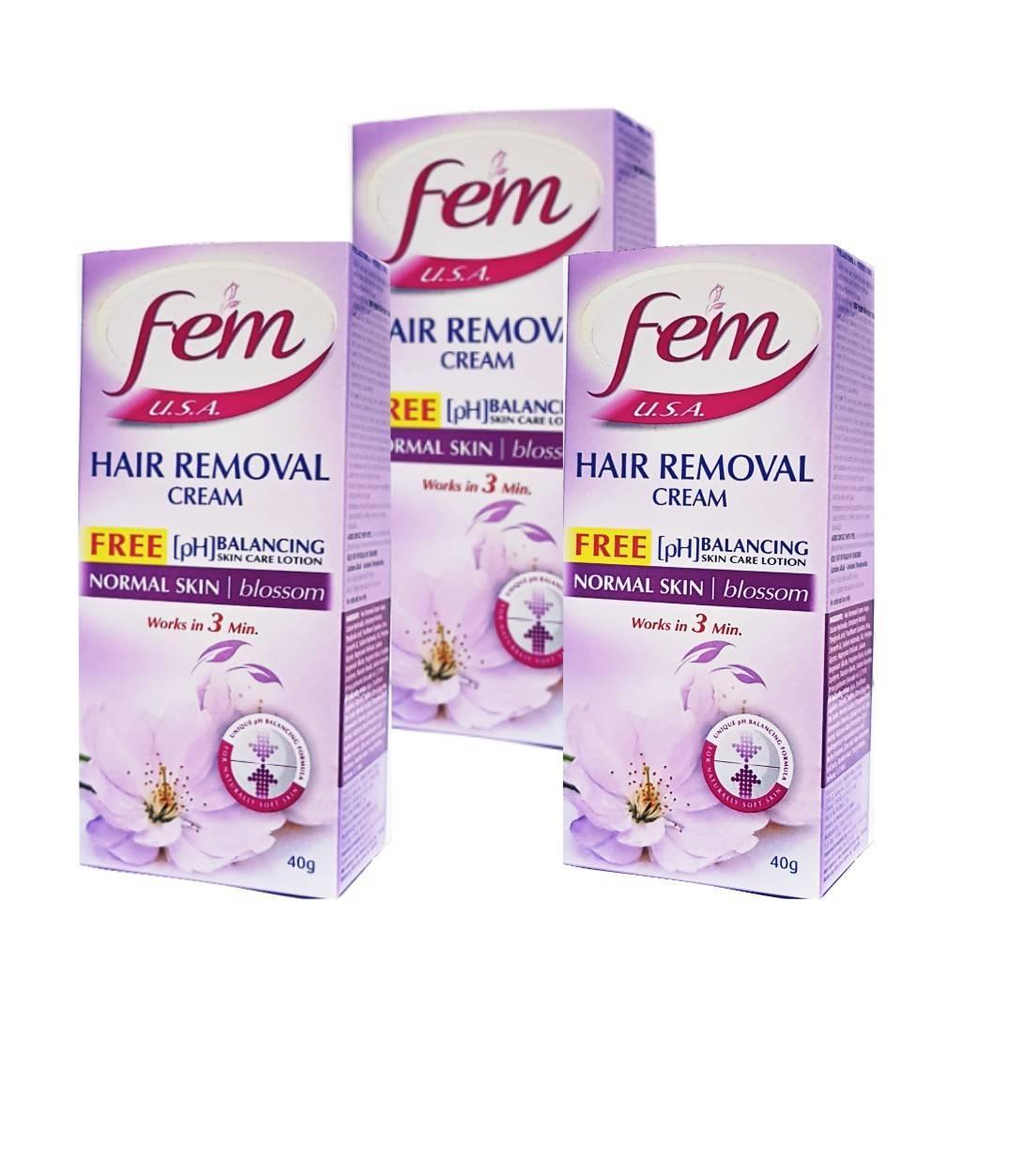\ครีมกำจัดขน fem Hair Removing Cream กล่องม่วง (3 กล่อง ) - Nan Beauty ...