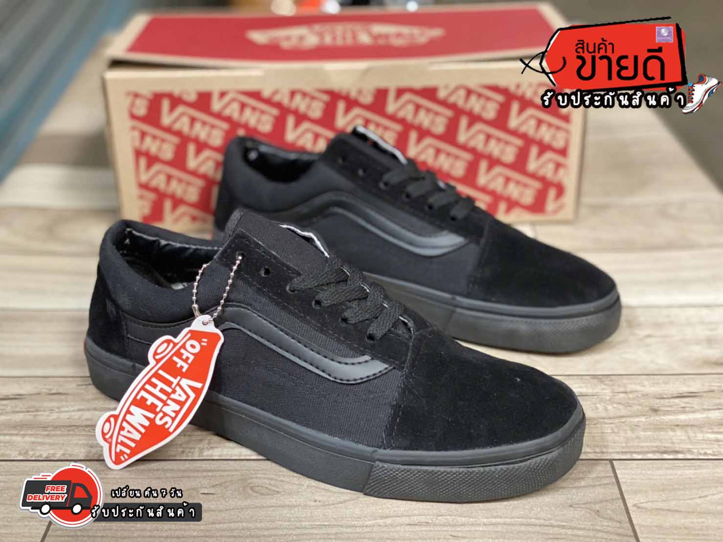 [สวยแท้100% ]????????รองเท้าผ้าใบVans Old Skool Size 36-45 รองเท้าผ้าใบ ...