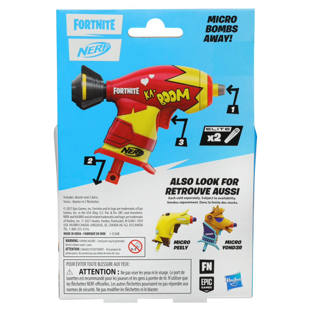 Hasbro Nerf Fortnite Micro Bombs Away Mini Dart- Fortnite Bombs Away ...